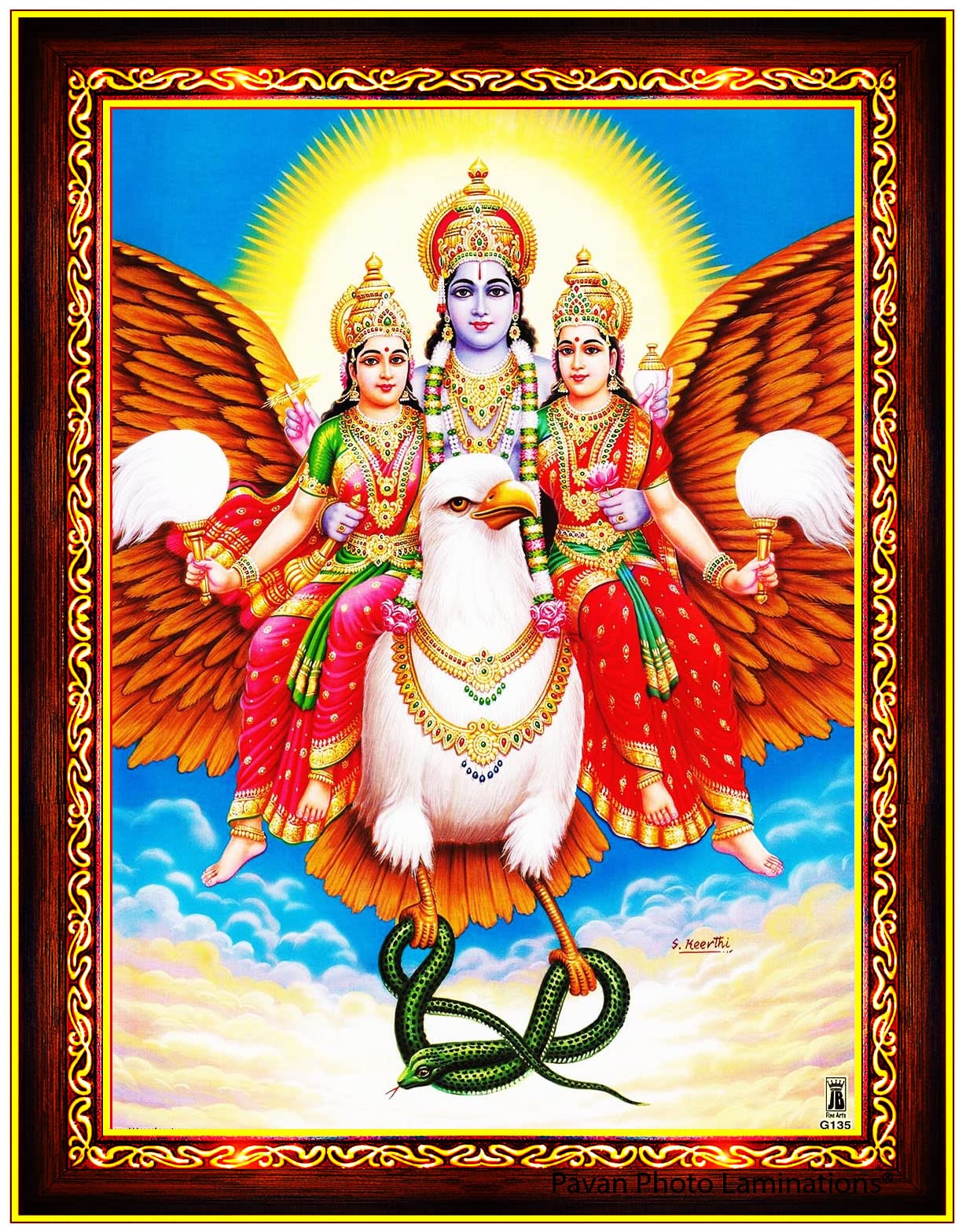 Pavan Photo Laminations Sri Maha Vishnu Garuda Puranam Garur Garud ...