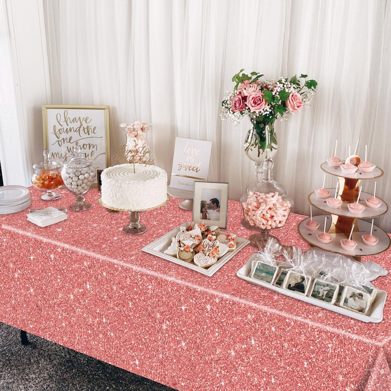 Pink And Gold Tablecloth Shantung Pink Table Linen Linen Rentals