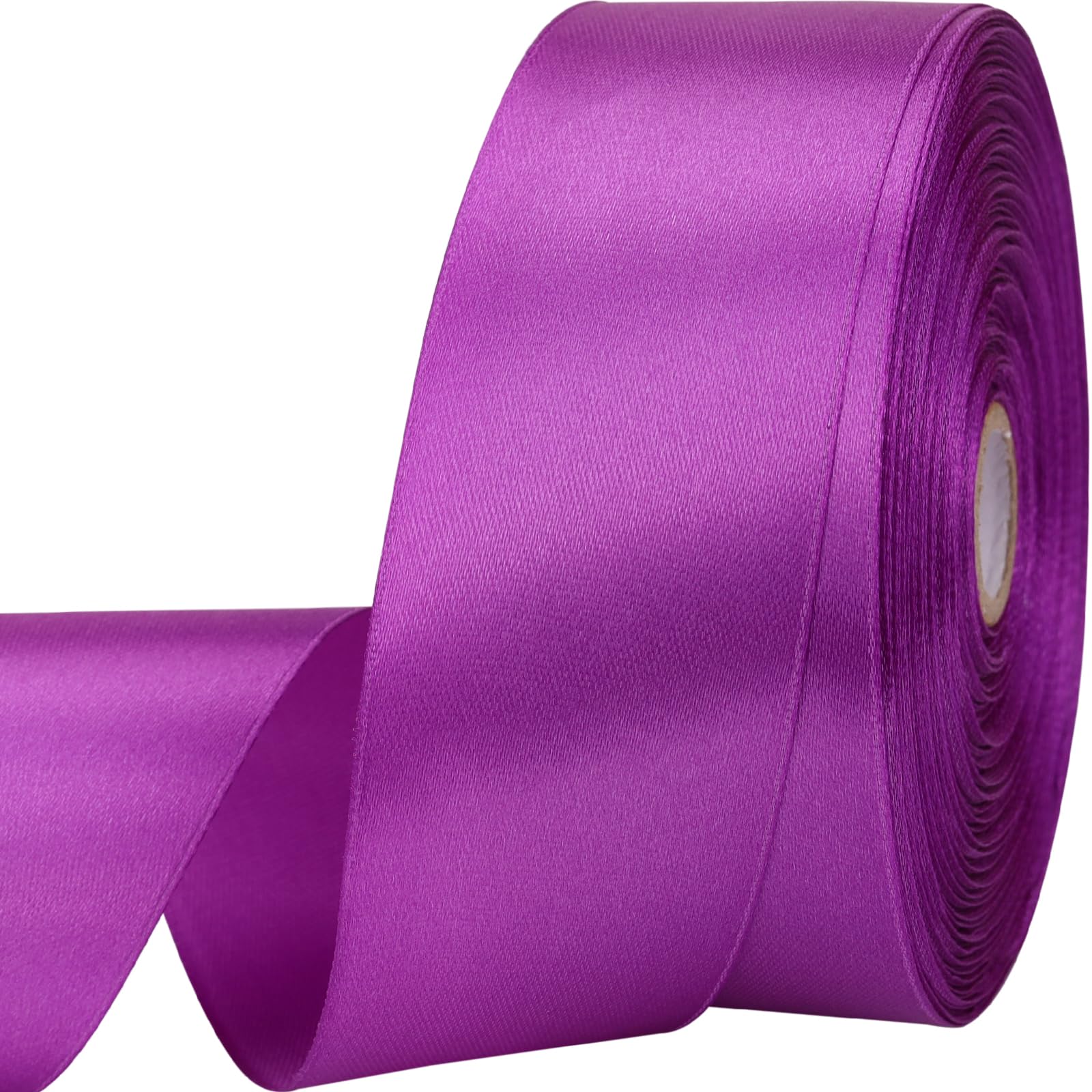 Amazon.com: 1-1/2 inches 50 Yard Purple Satin Ribbon for Gift Wrapping ...