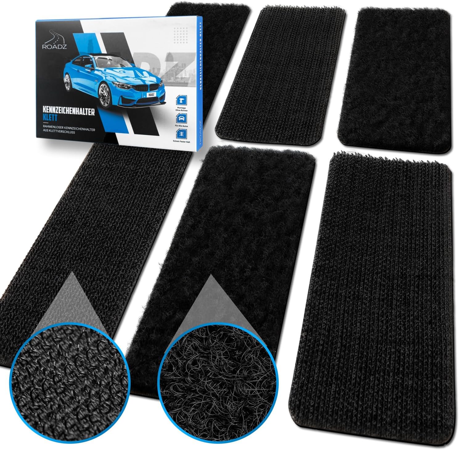 ROADZ® License Plate Holder Velcro – Bomb-proof Hold – Number Plate ...