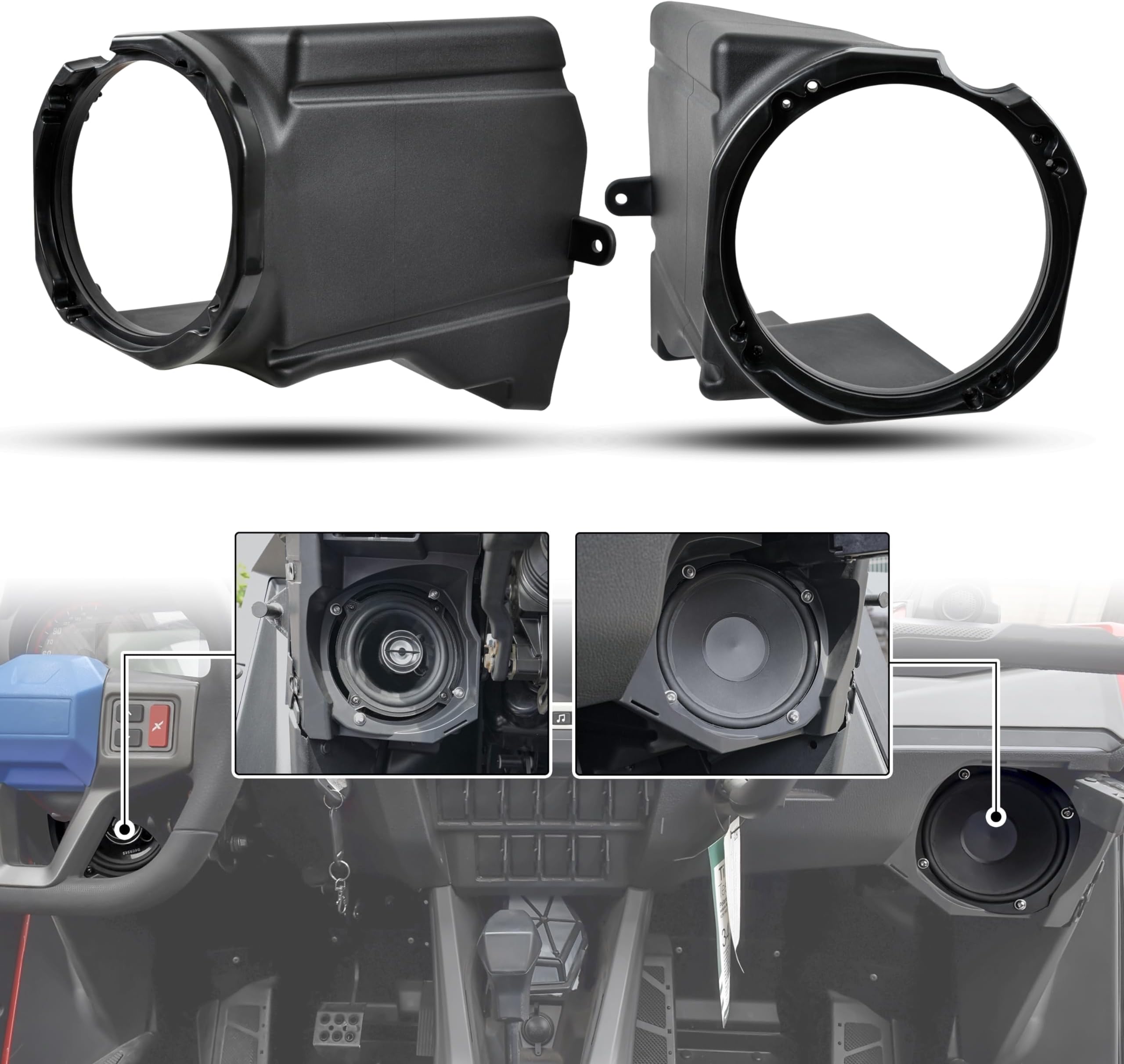Amazon.com: UTVSXPERT 5" Under Dash Speaker Pods for Polaris RZR PRO XP ...