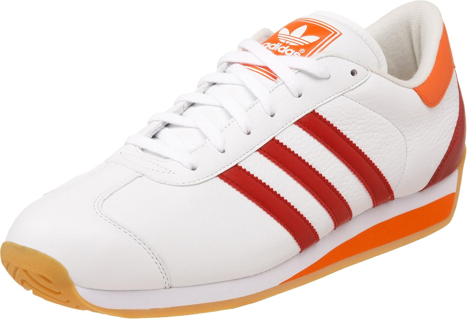 Amazon.com | adidas Originals Men's Country II Sneaker,White/Red/Orange ...