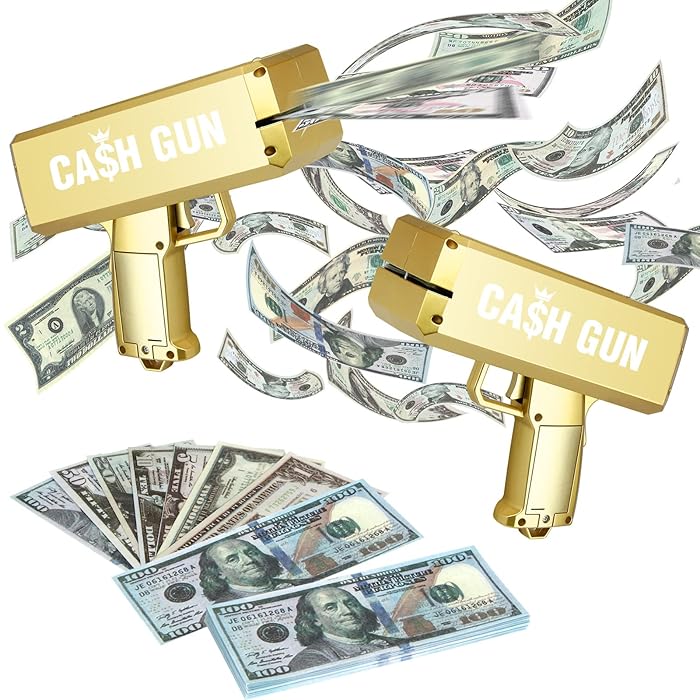 Buy Money Gun Shooter – Prop Guns for Movies That Look Real, Make it ...