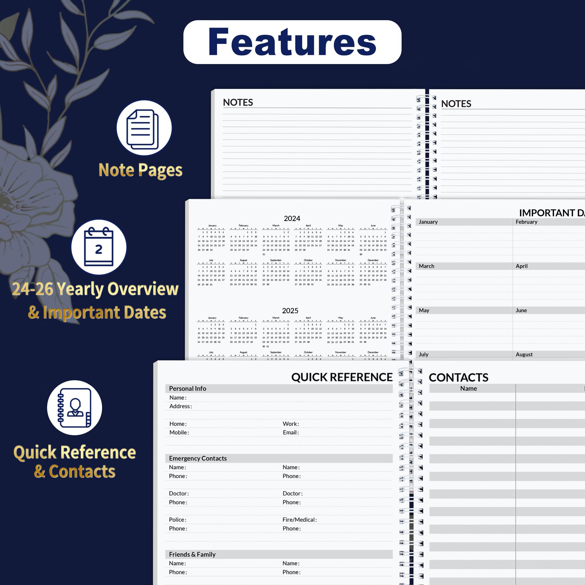 Snapklik.com : 2024 Appointment Book, Quarter-Hourly, Weekly & Monthly ...