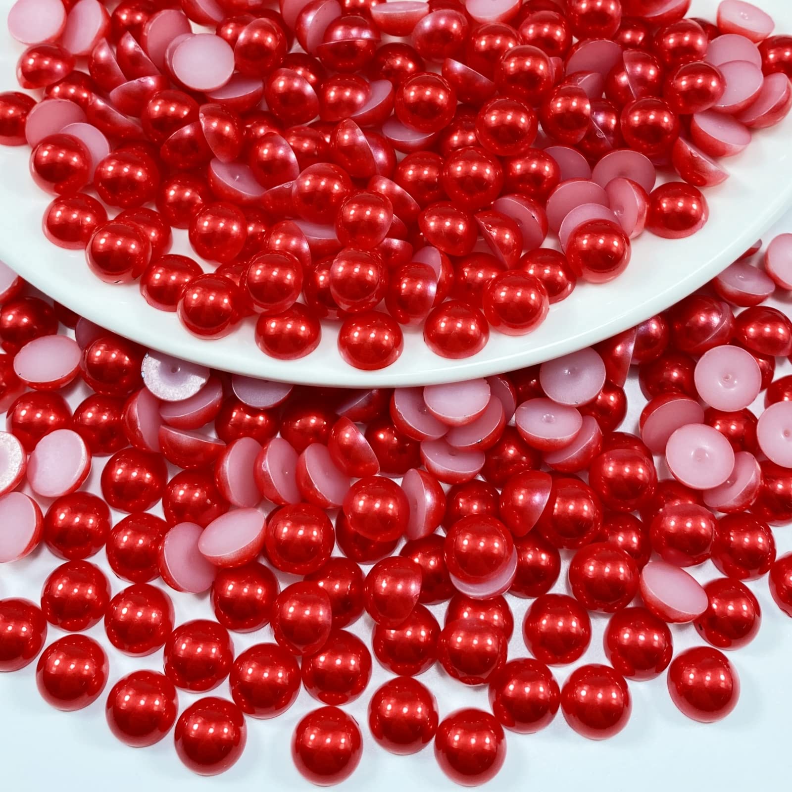 Amazon.com: Pinhoollgo 1000pcs 6mm Flatback Half Pearls for Crafts ...