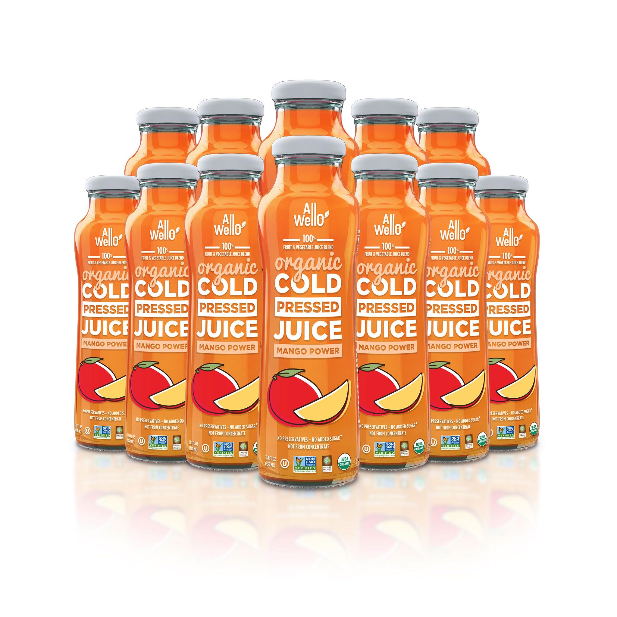 Amazon.com : AllWellO Organic Cold Pressed Juice Drinks with Real ...