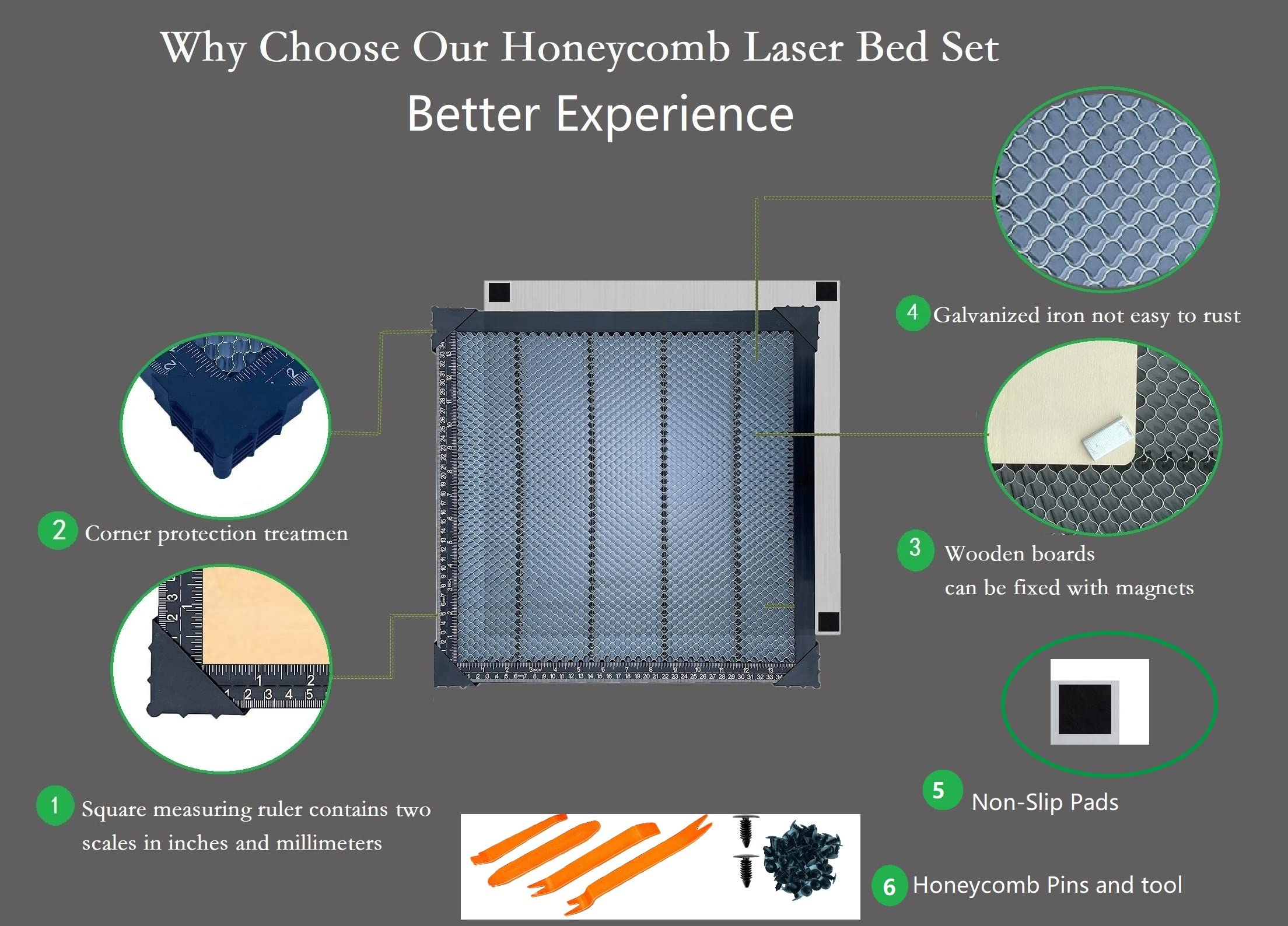 Snapklik.com : 500 500mm Honeycomb Laser Bed Honeycomb Working Table ...