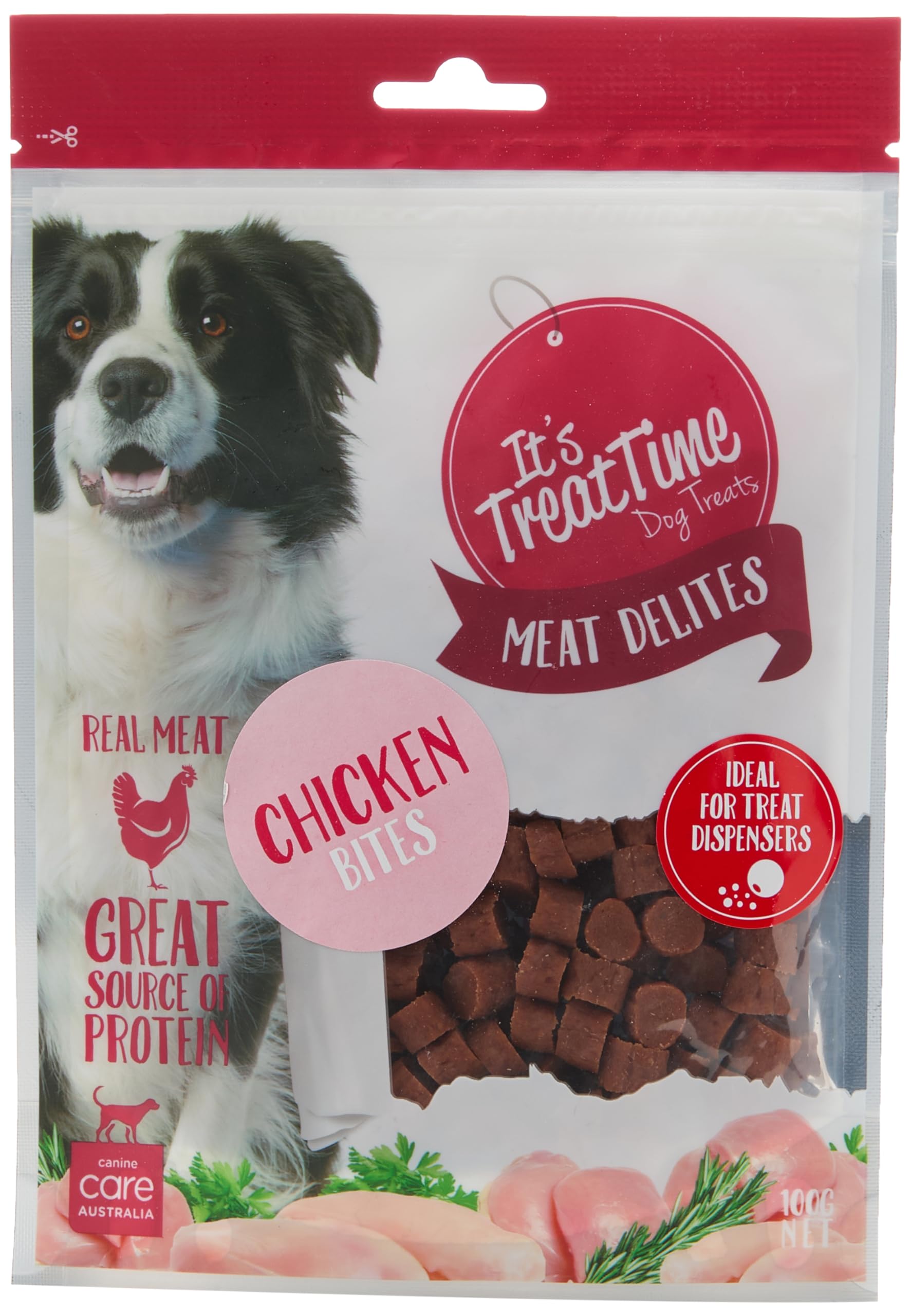 It's Treat Time Meat Delites Chicken Bites Dog Treat, 100G, Real Meat ...