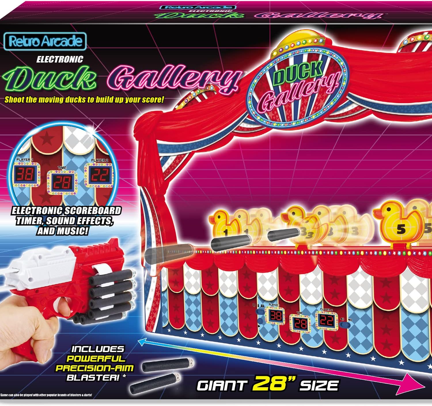 Amazon.com: Merchant Ambassador Retro Arcade Electronic: Duck Shooting ...