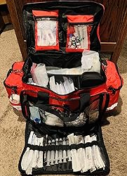Amazon.com: Trunab Emergency Responder Trauma Bag Empty, Professional First Aid Kits Storage ...
