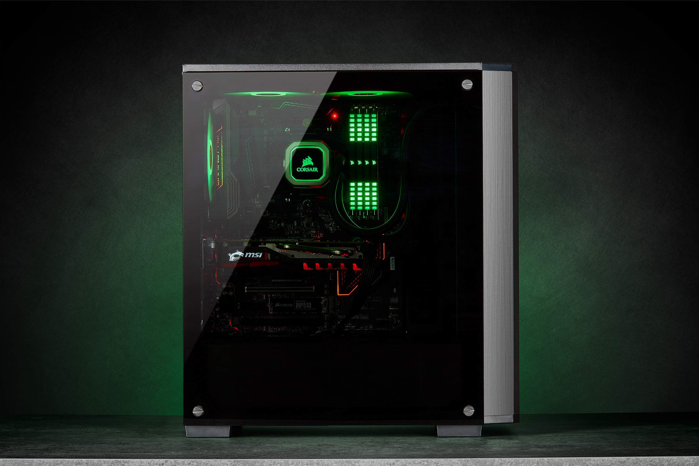 Corsair Carbide Series 175R RGB Tempered Glass Mid-Tower ATX Gaming ...