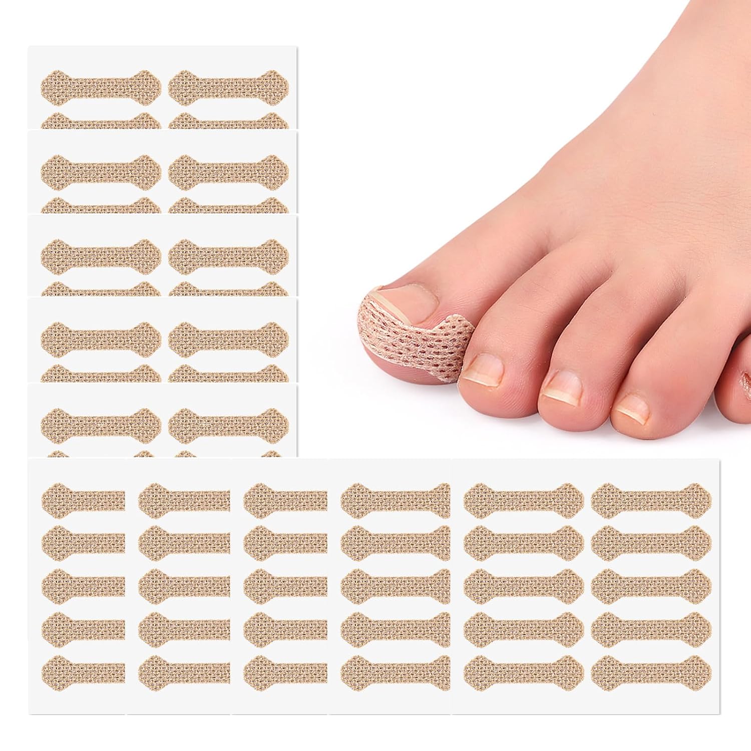 Amazon.com: 100 pcs Breathable Ingrown Toenail Strips, Toenail ...