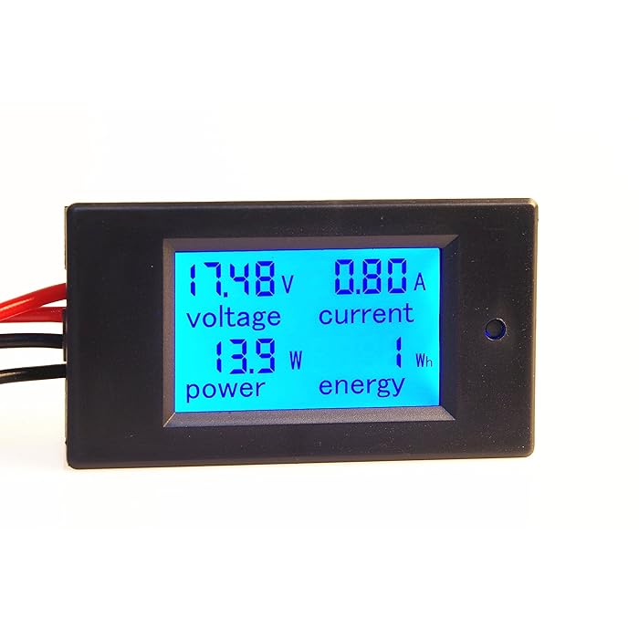 Buy KNACRO DC 6.5-100V 20A Voltage Amperage Power Energy Meter DC Volt ...