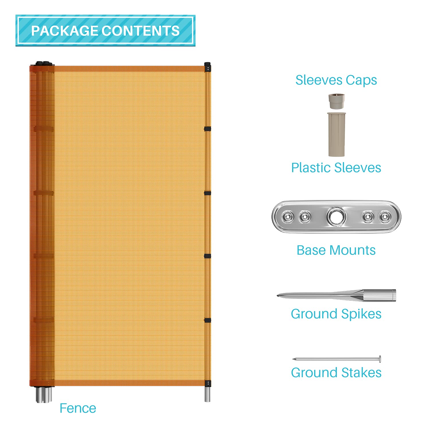 Snapklik.com : Coarbor Outdoor Removable Fence Kit Mesh Screen Fencing ...