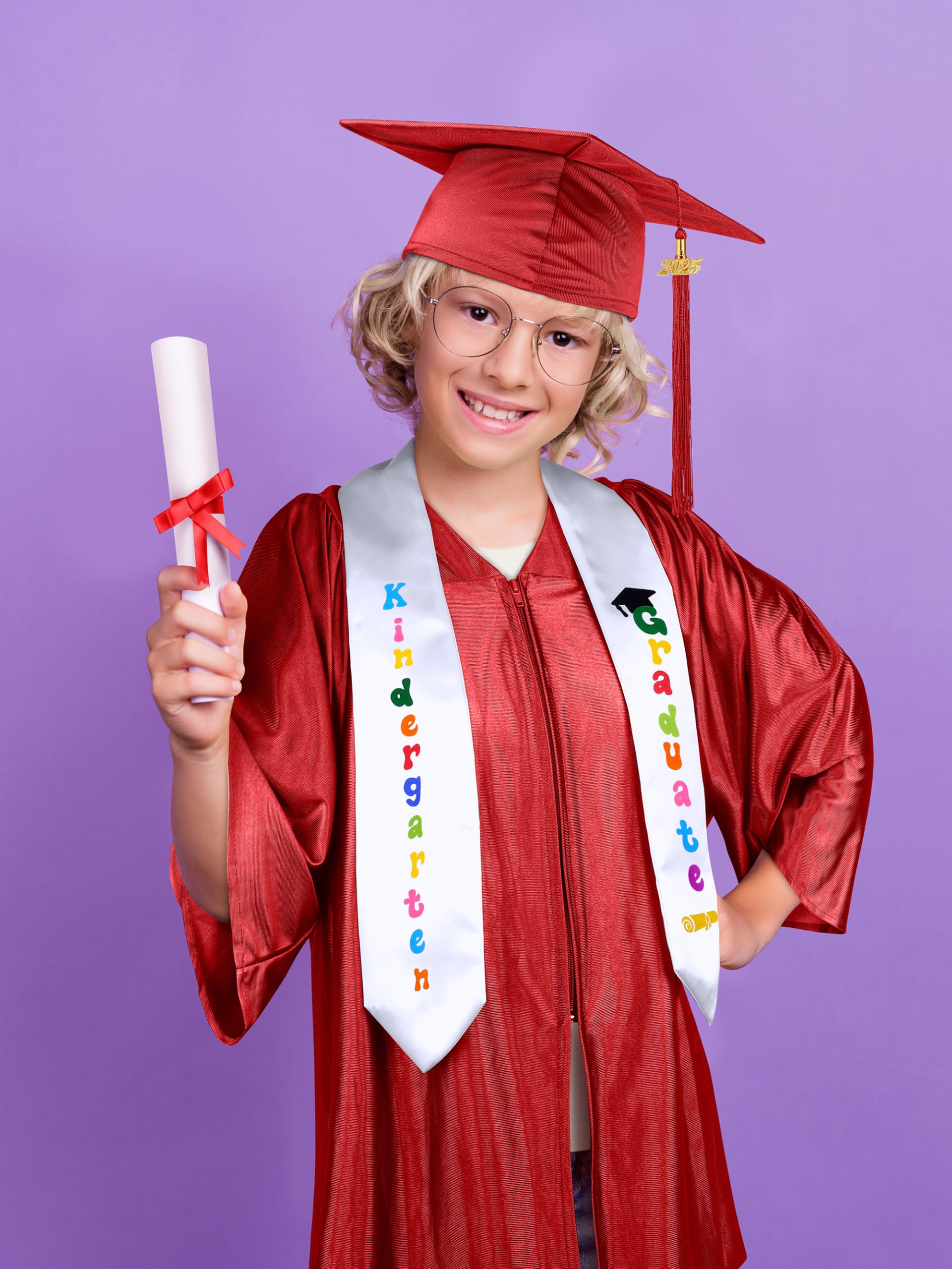 Snapklik.com : 5 Pack Kids 2025 Graduation Cap And Gown Tassel Stole ...