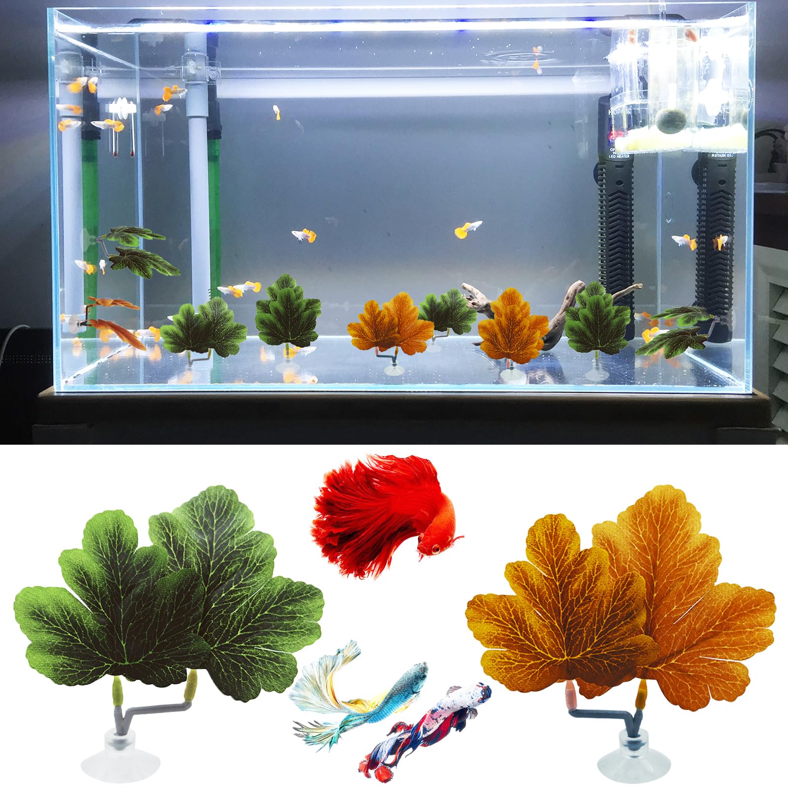 Halloween Aquarium Decor Betta Fish Cave Hideout Fish Tank Shrimp Cave ...