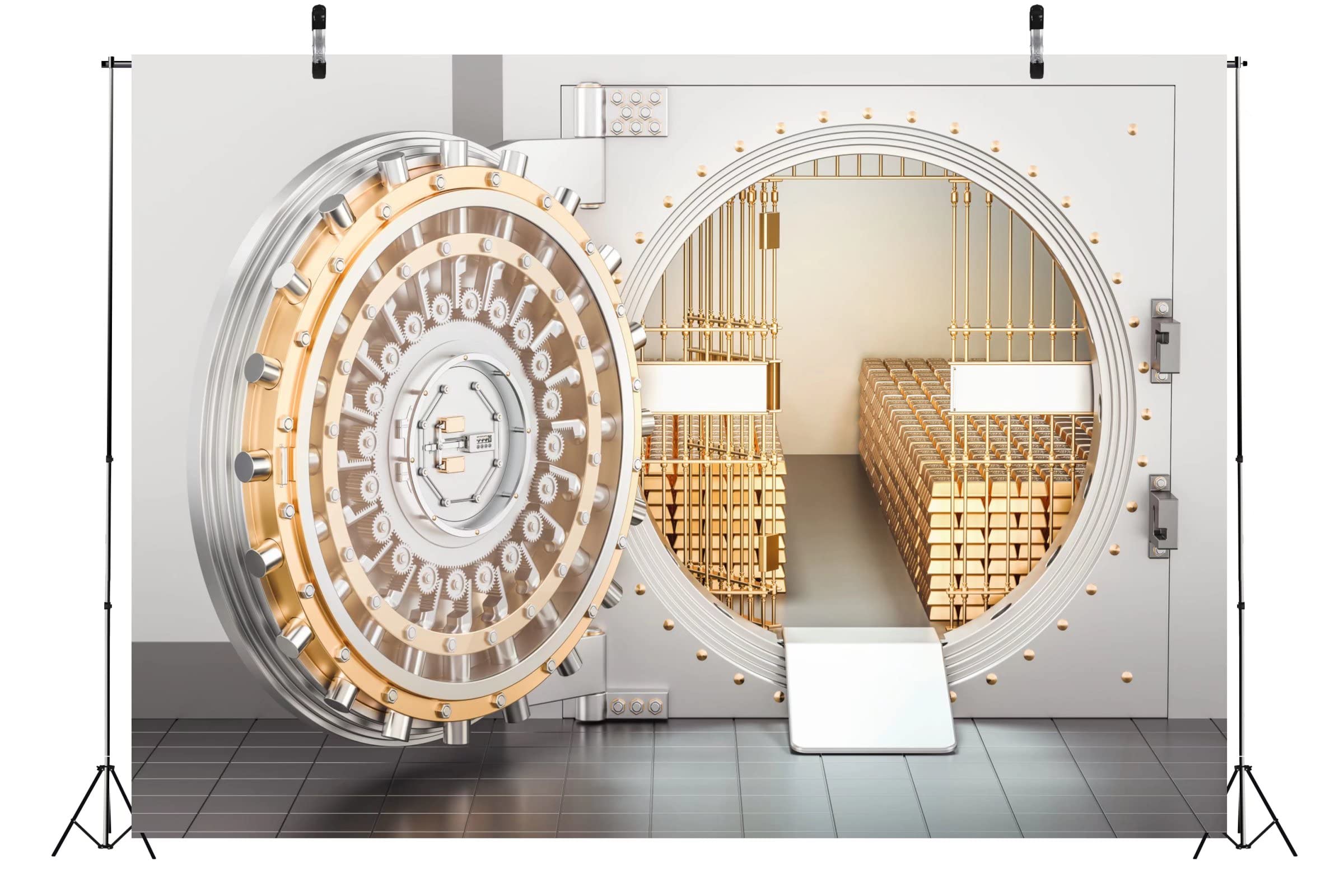 Inside Bank Vault With Gold