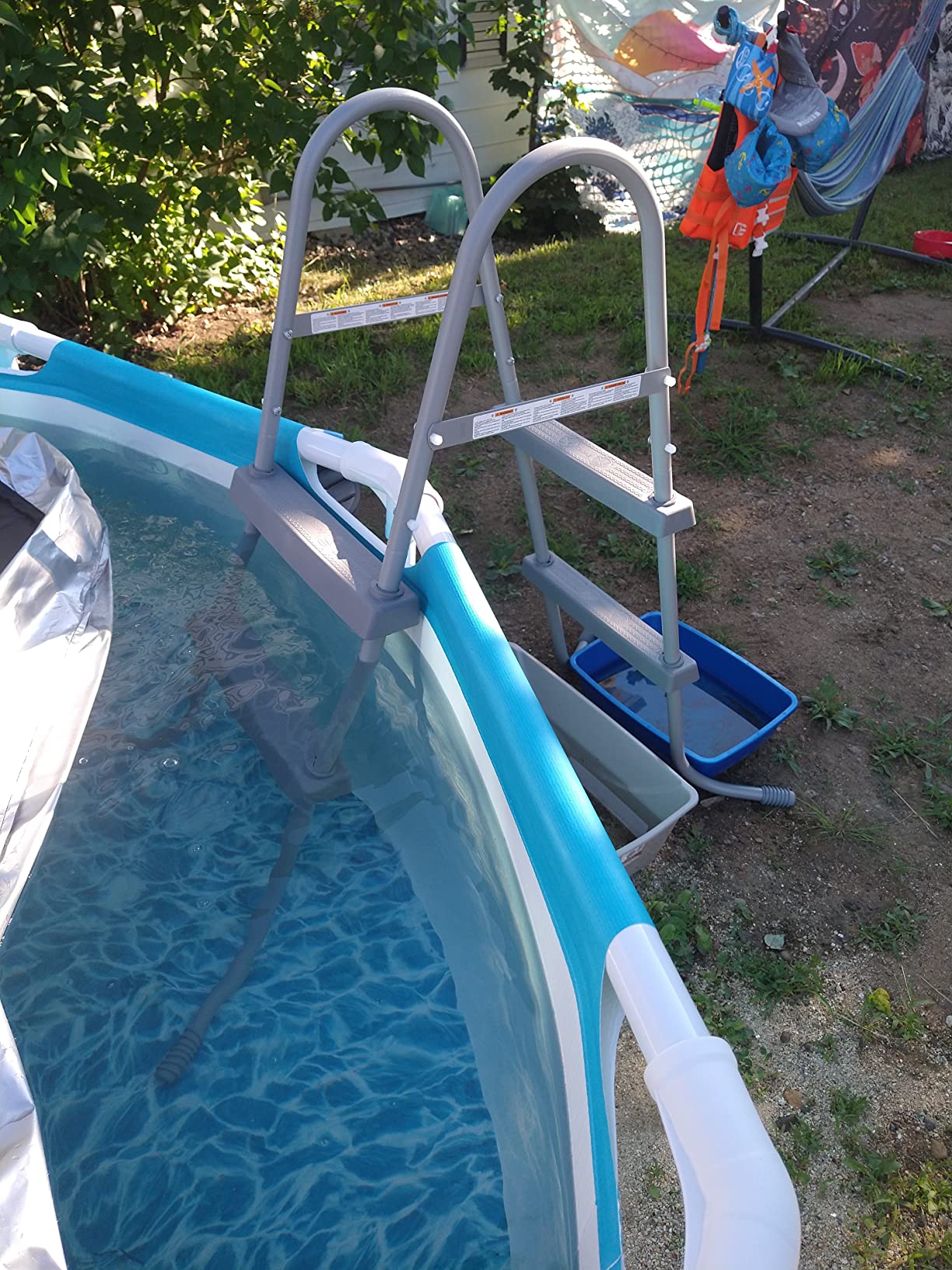 $20/mo - Finance Bestway Flowclear 84 cm Pool Ladder, Grey | Buy Now ...
