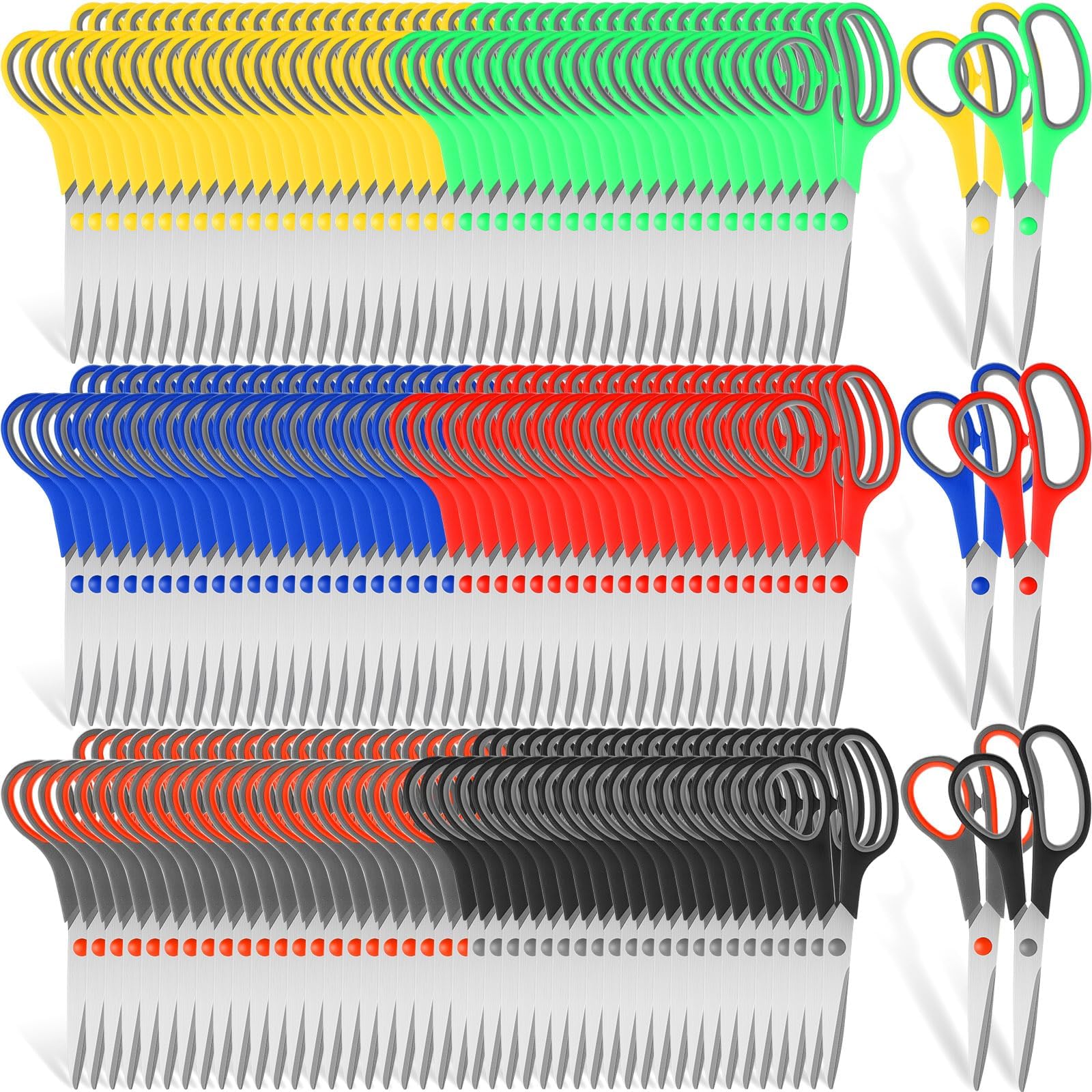 Amazon.com: WILLBOND 90 Pack Scissors Bulk 8" Multipurpose Professional ...