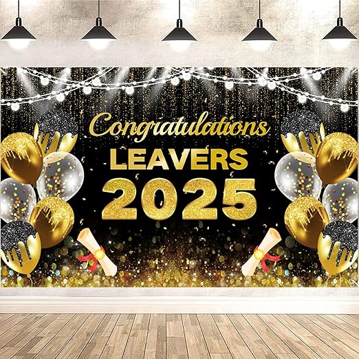 Congratulations Leavers 2025 Backdrop Banner, 2025 Graduation Class of ...