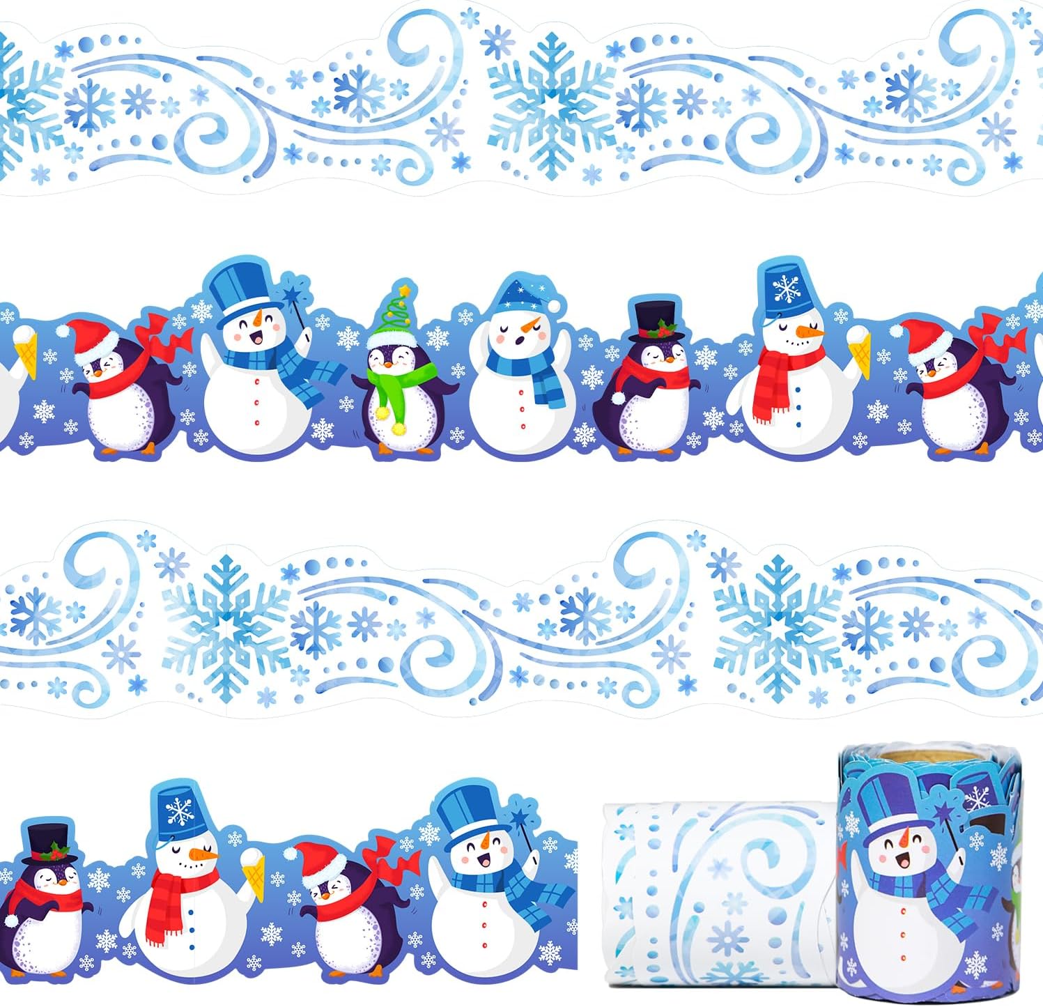 Amazon.com: Seajan 6 Pcs 197 ft Christmas Bulletin Board Borders ...