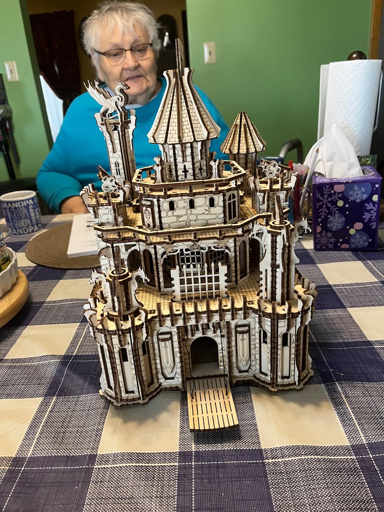 Amazon.com: Wood Trick Dragon Castle Movable Wooden 3D Puzzles for ...