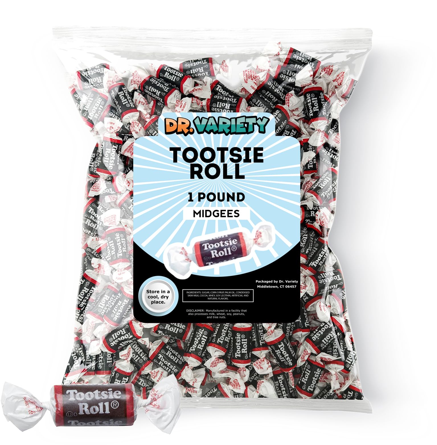 Amazon.com : Tootsie Bulk Mini Chocolate Candy (1 Pound) - Individually ...