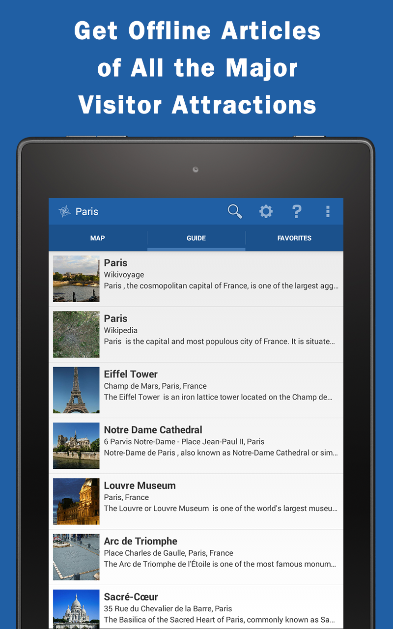 Paris Travel Guide & Offline Map - App on Amazon Appstore
