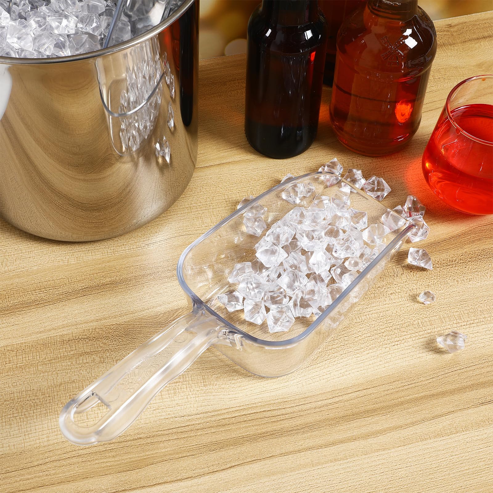 Snapklik.com : Ice Scoop For Freezer - Plastic Food Scoop -2Pcs Popcorn ...