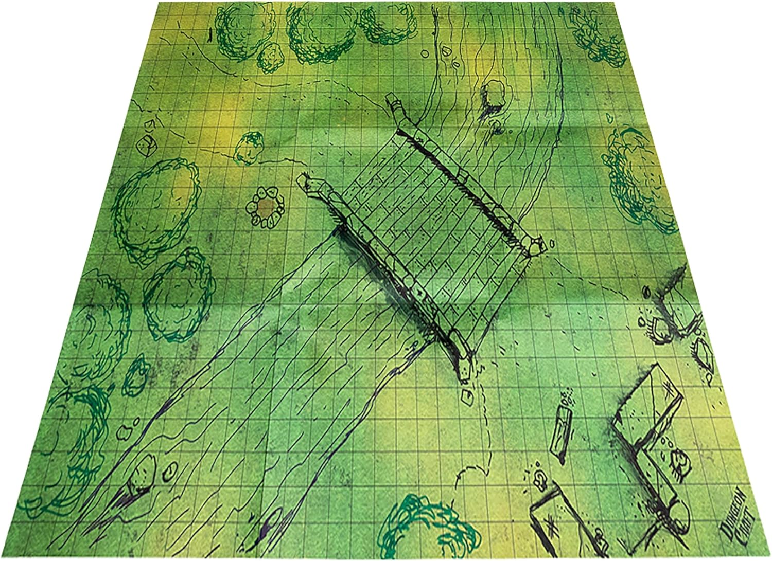 Dungeon Craft Battle Map for DND & RPG – Double-Sided Gloss Laminated ...