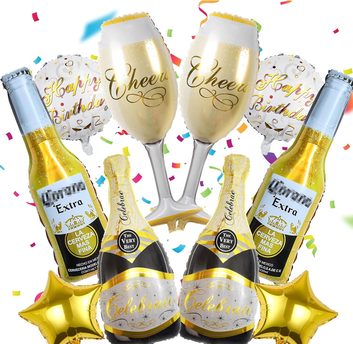 Amazon.com: 10 Pcs Beer Balloons 36 Inch Large Beer Bottle Balloons ...