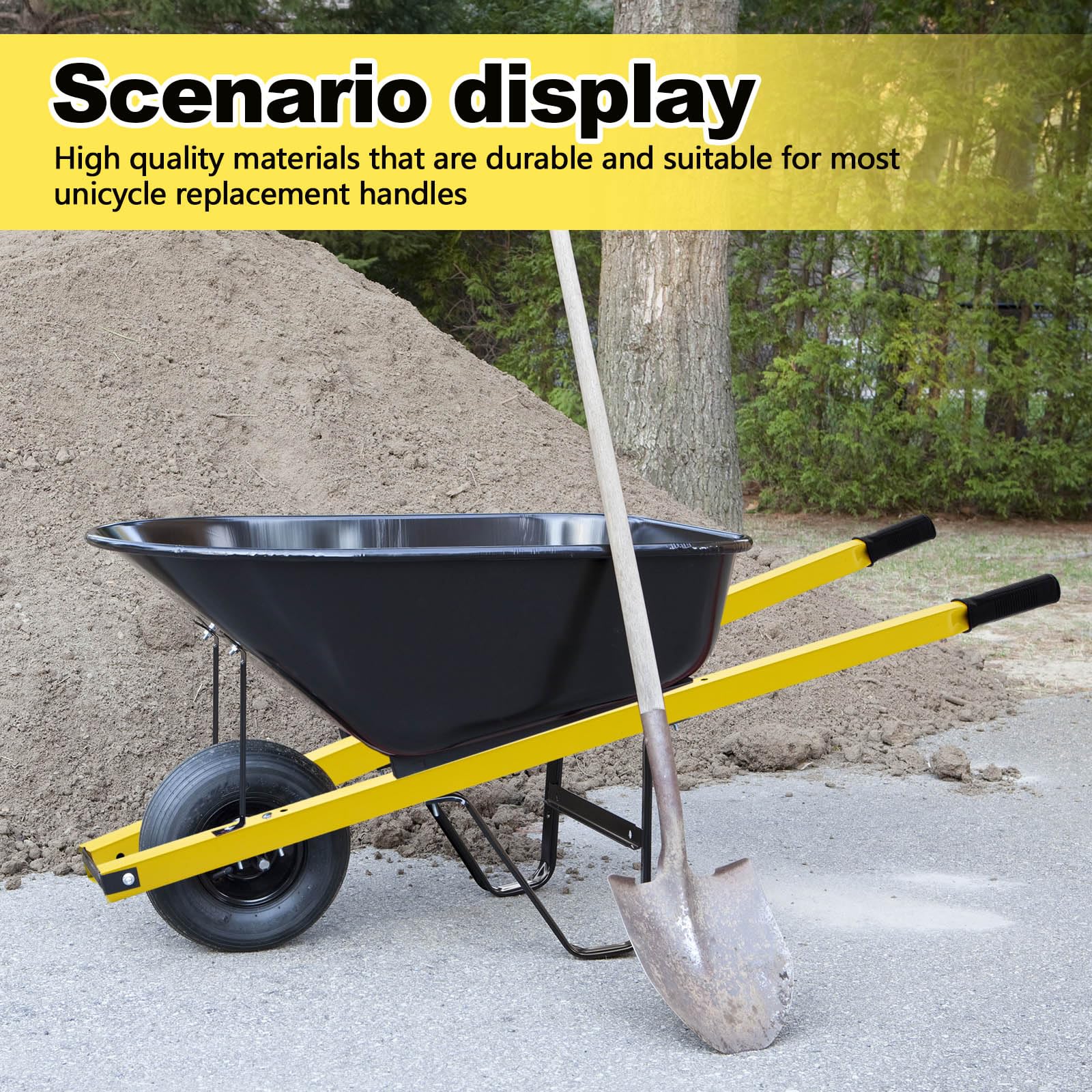 DIY Wheelbarrow Repair Parts 64 Inch Canadian Ash Wheelbarrow Handles ...