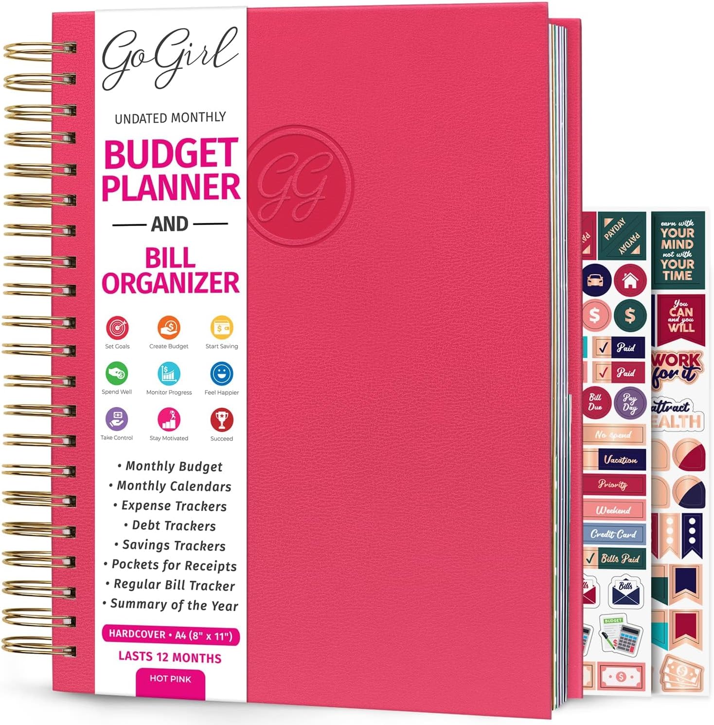 Amazon.com : Clever Fox Budget Planner Spiral – Expense Tracker ...