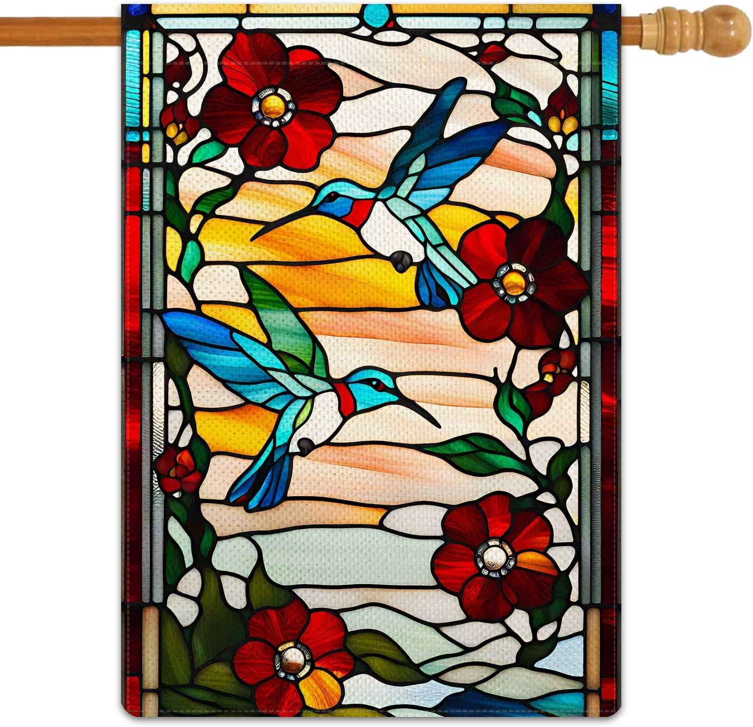 Amazon.com : Summer Dragonfly Garden Flag 12x18 Inches Double Sided for ...