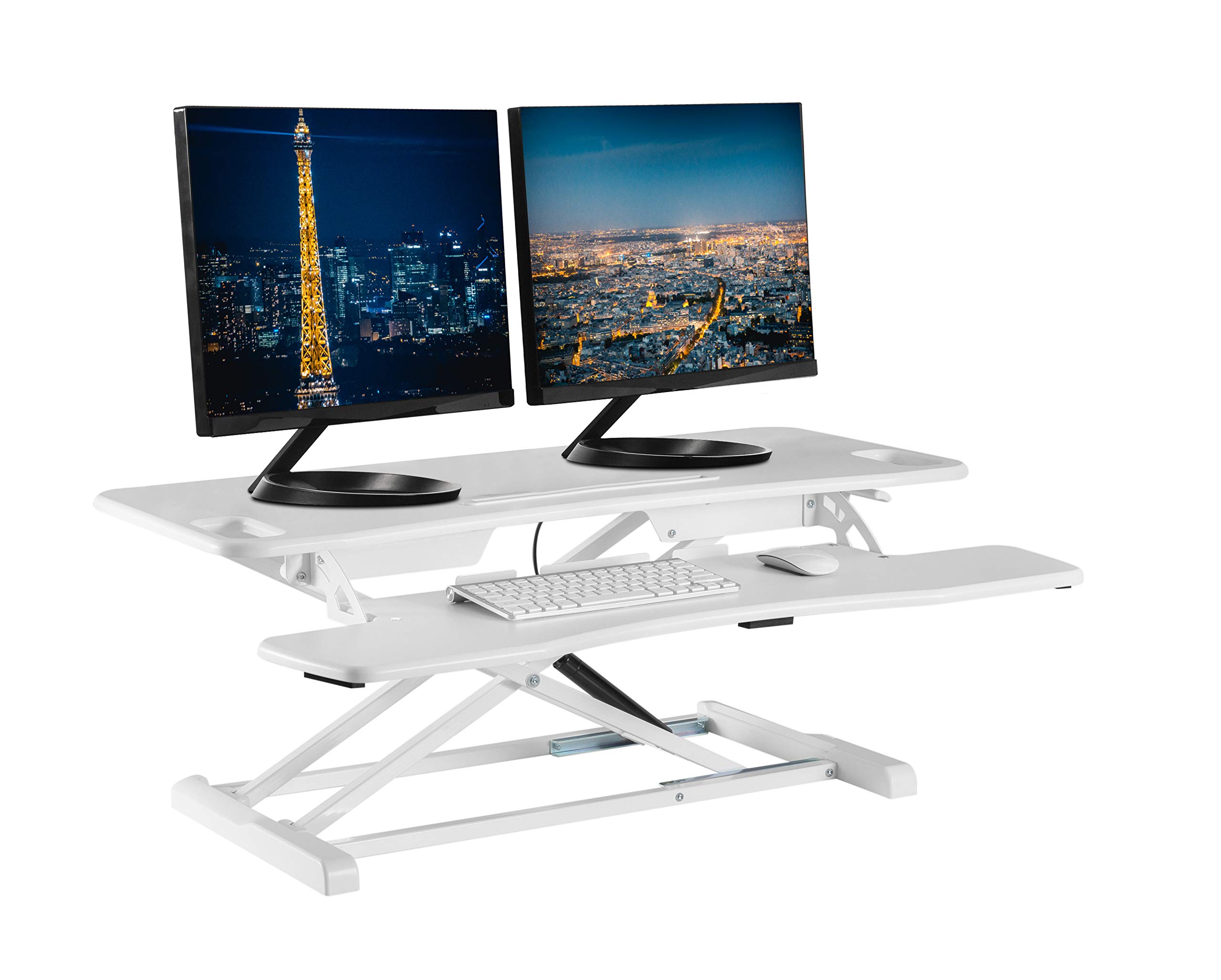 Computer Desk Adjustable Riser Standing Desk Converter Computer Table: