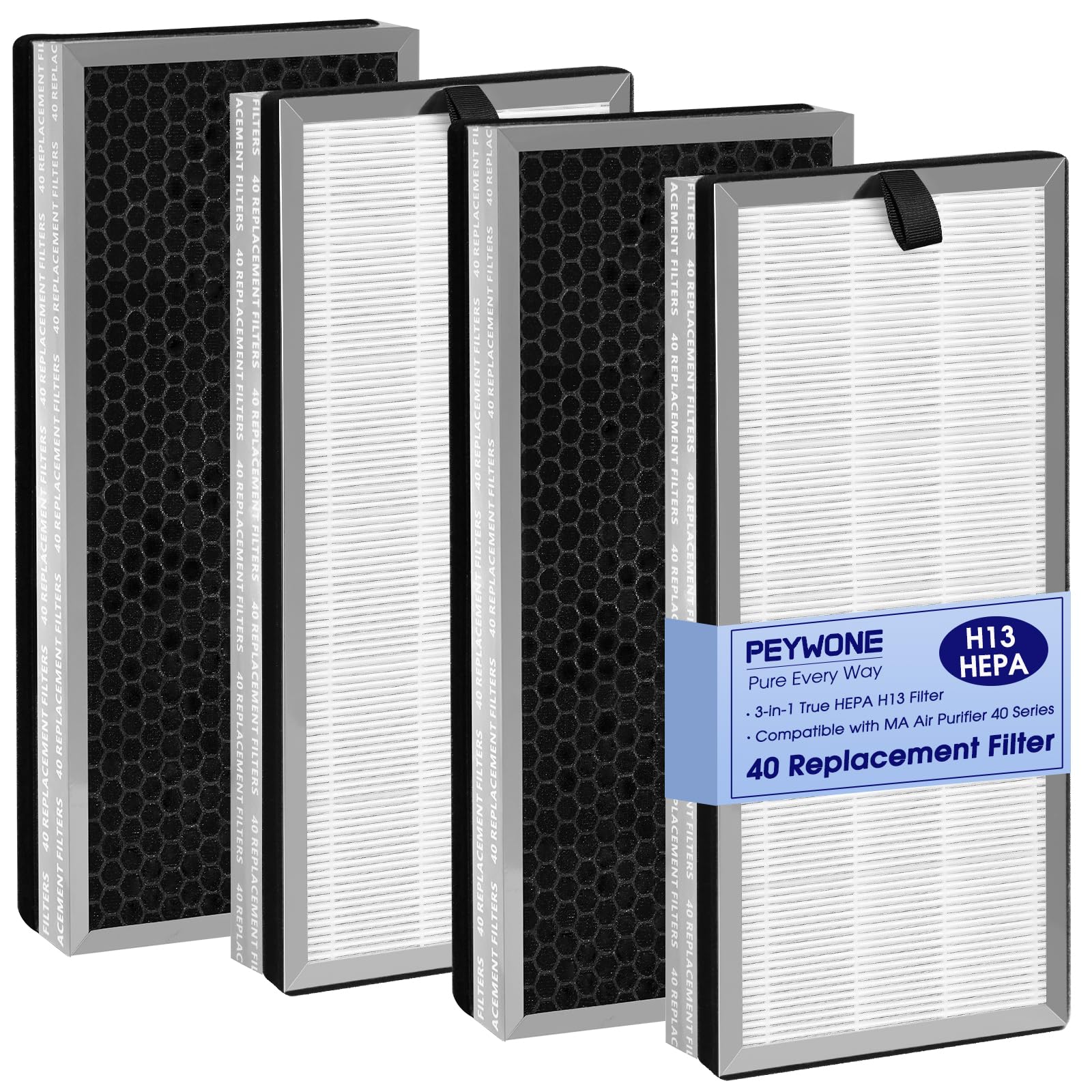 Amazon.com: 40 Replacement Filter Compatible with MA Air Purifier 40 ...