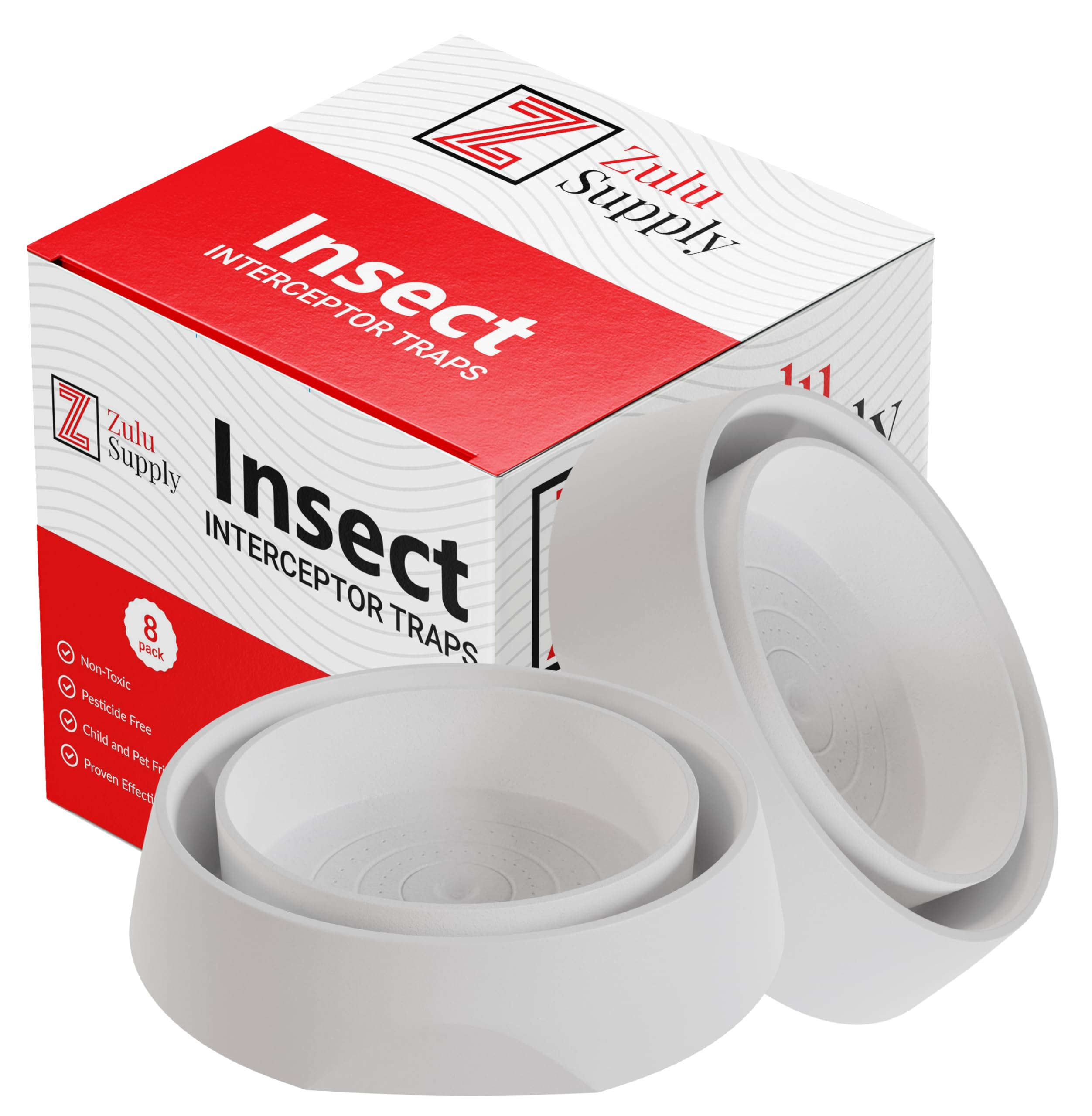 Zulu Supply Bed Bug Interceptors Traps 8 Pack White Bedbug | Desertcart ...