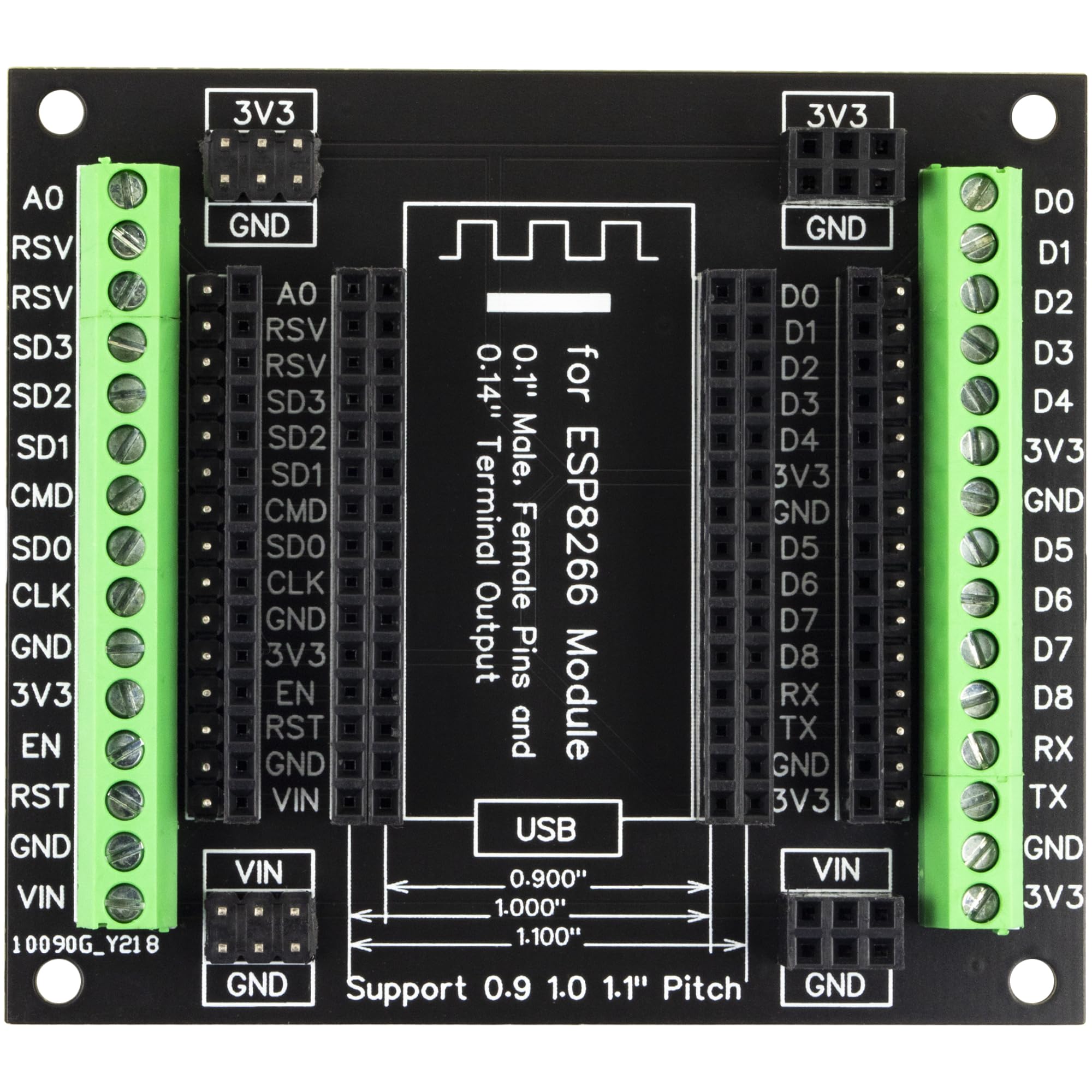 Amazon.com: for ESP8266 Super Breakout Board 3.5mm / 0.14" Terminal ...