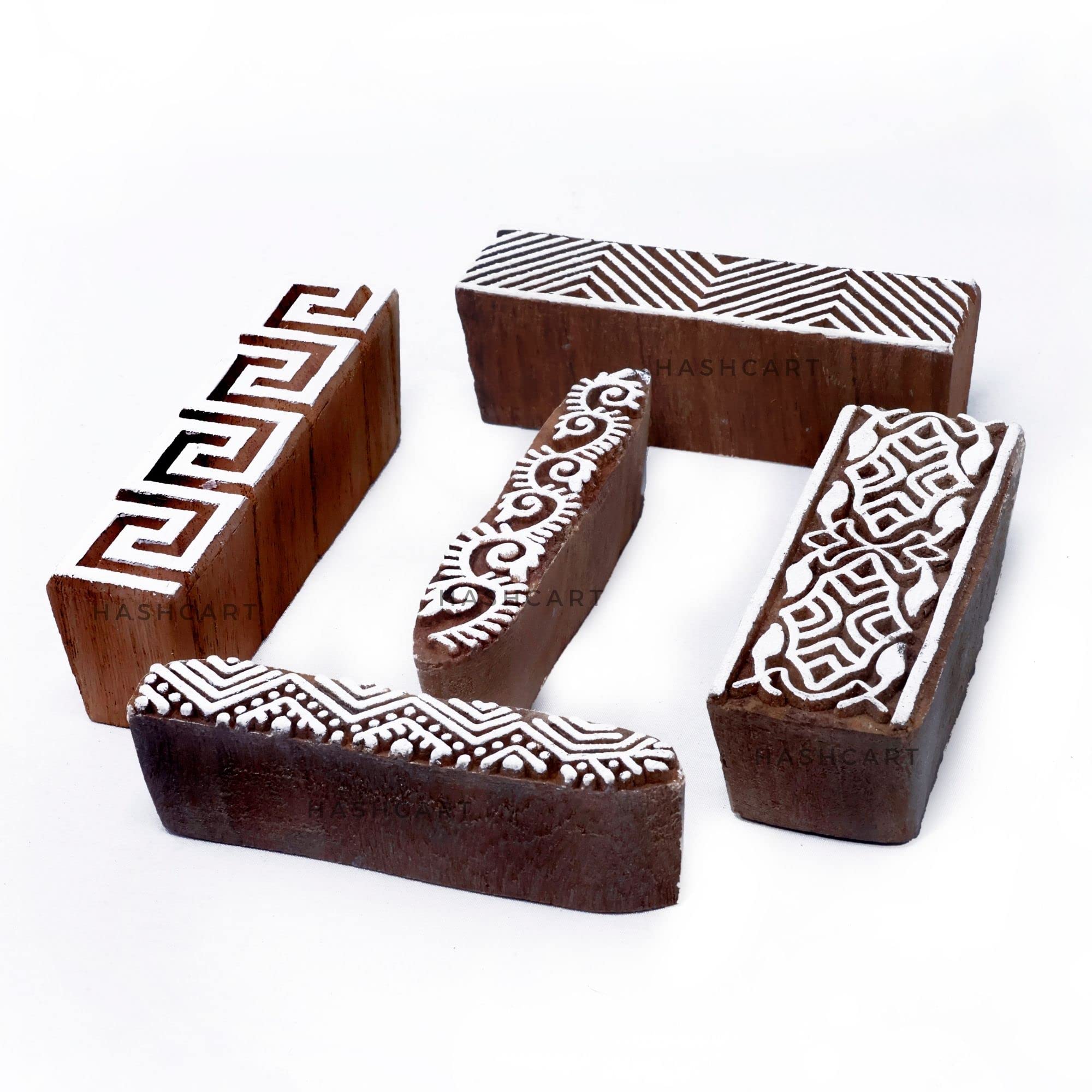 Snapklik.com : Wooden Block Stamp For Block Printing Stamp - Border ...