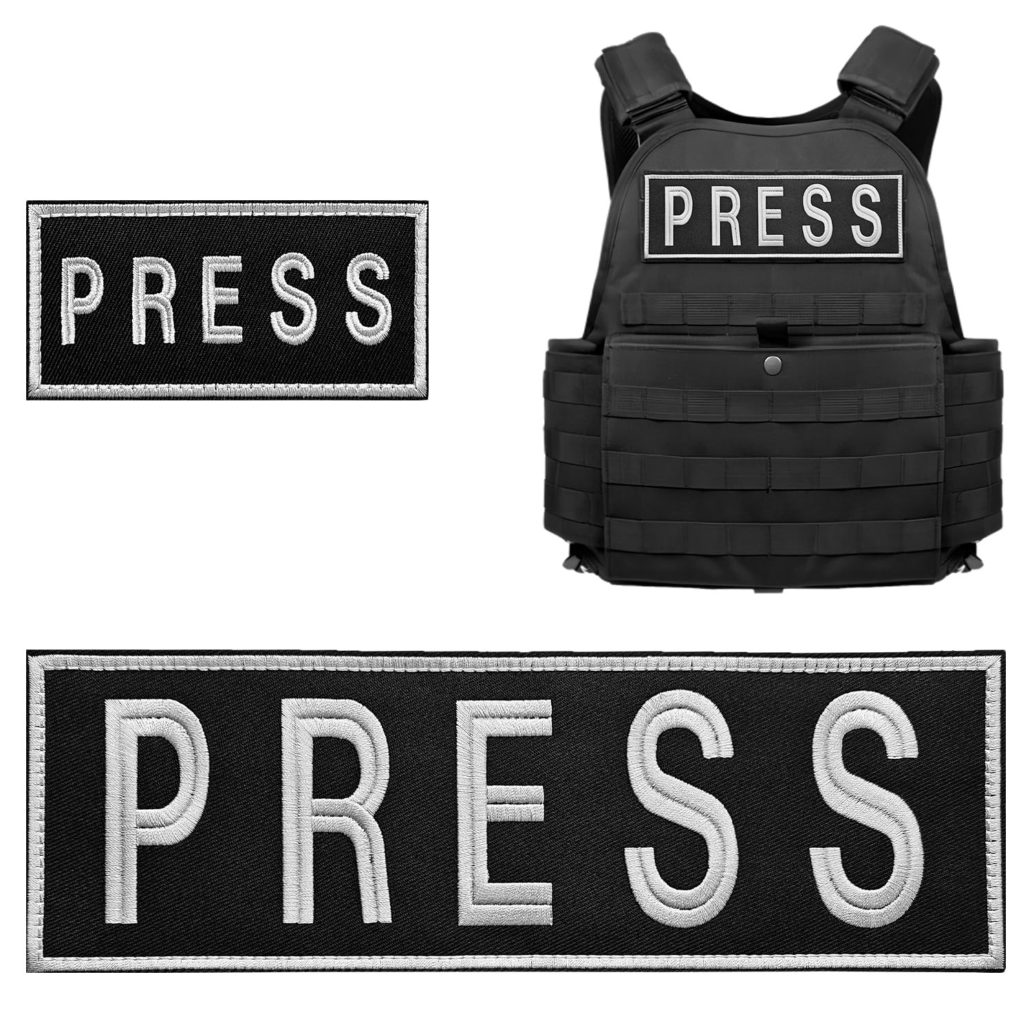 Amazon.com: WILDREEDS 2 Pieces Hook and Loop Press Patches, Tactical ...
