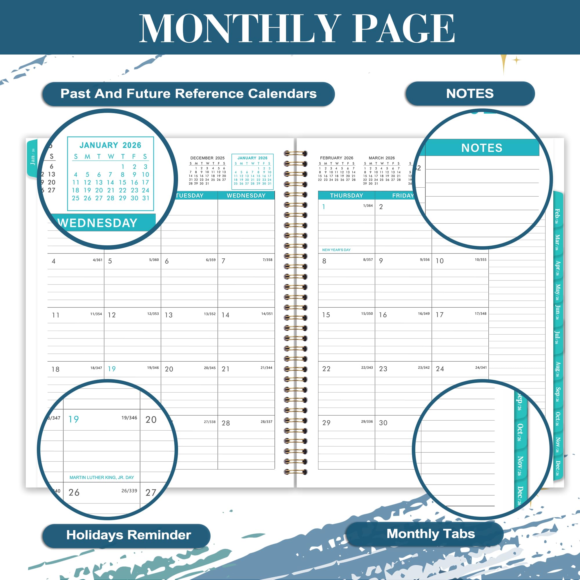 Snapklik.com : 2026 Monthly Planner - Monthly Planner From January 2026 ...