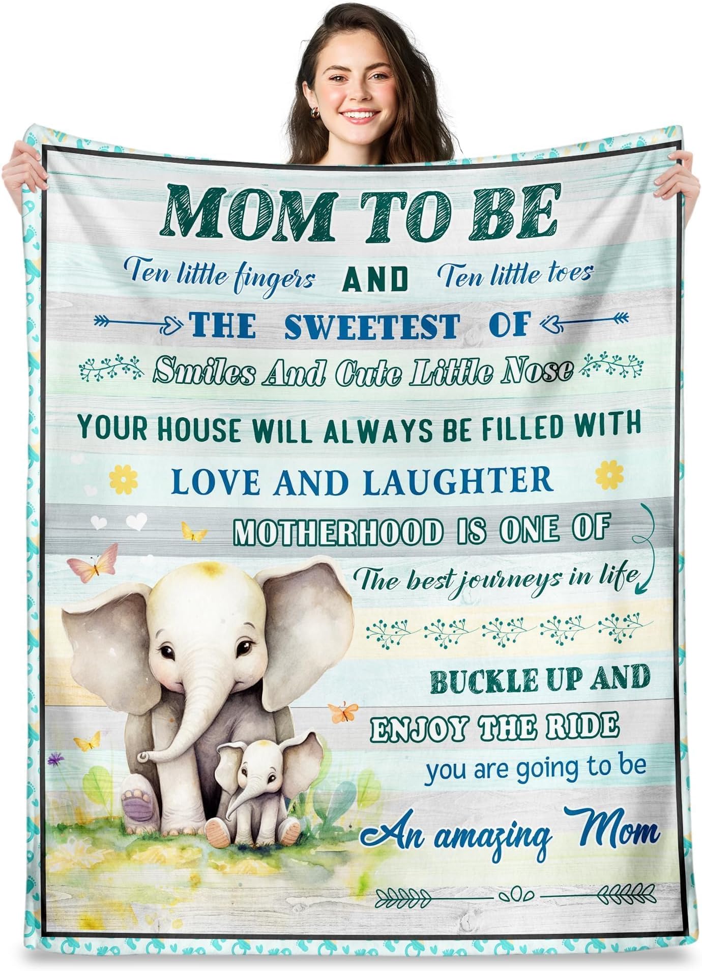 Amazon.com: Personalized Mommy Blanket, Mom to Be Gifts Pregnancy Gifts ...