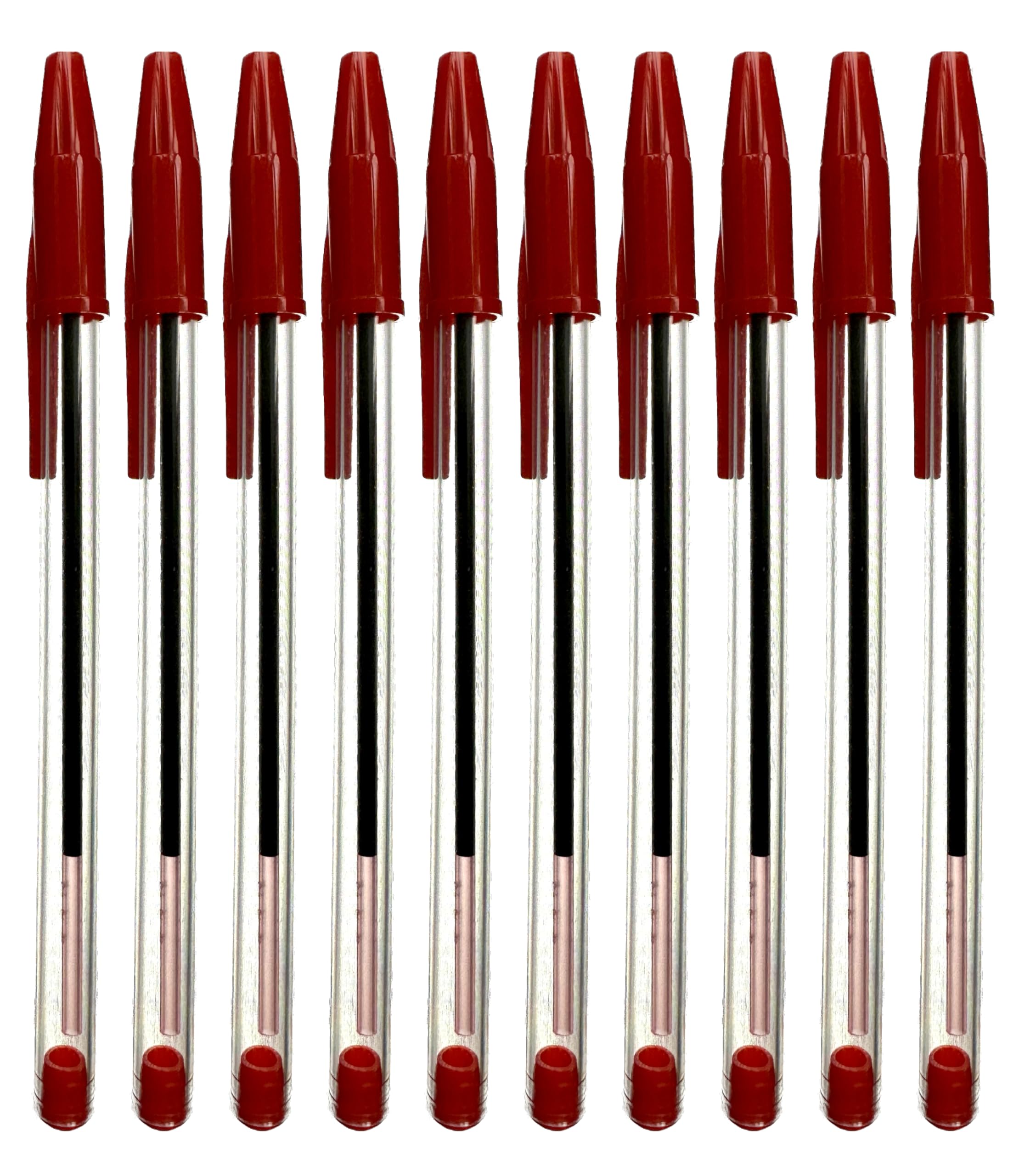 ARTH Pens Red Ink Biro Ballpoint Multipack Box Of 50 Pens : Amazon.co ...