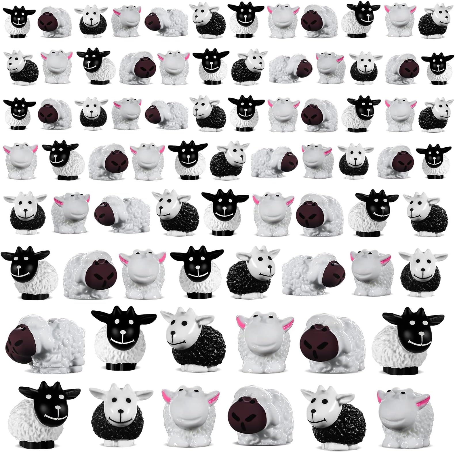 Amazon.com: BLAPNK 15pcs Mini Rabbit Animal Figures Toy Easter Egg Cake ...