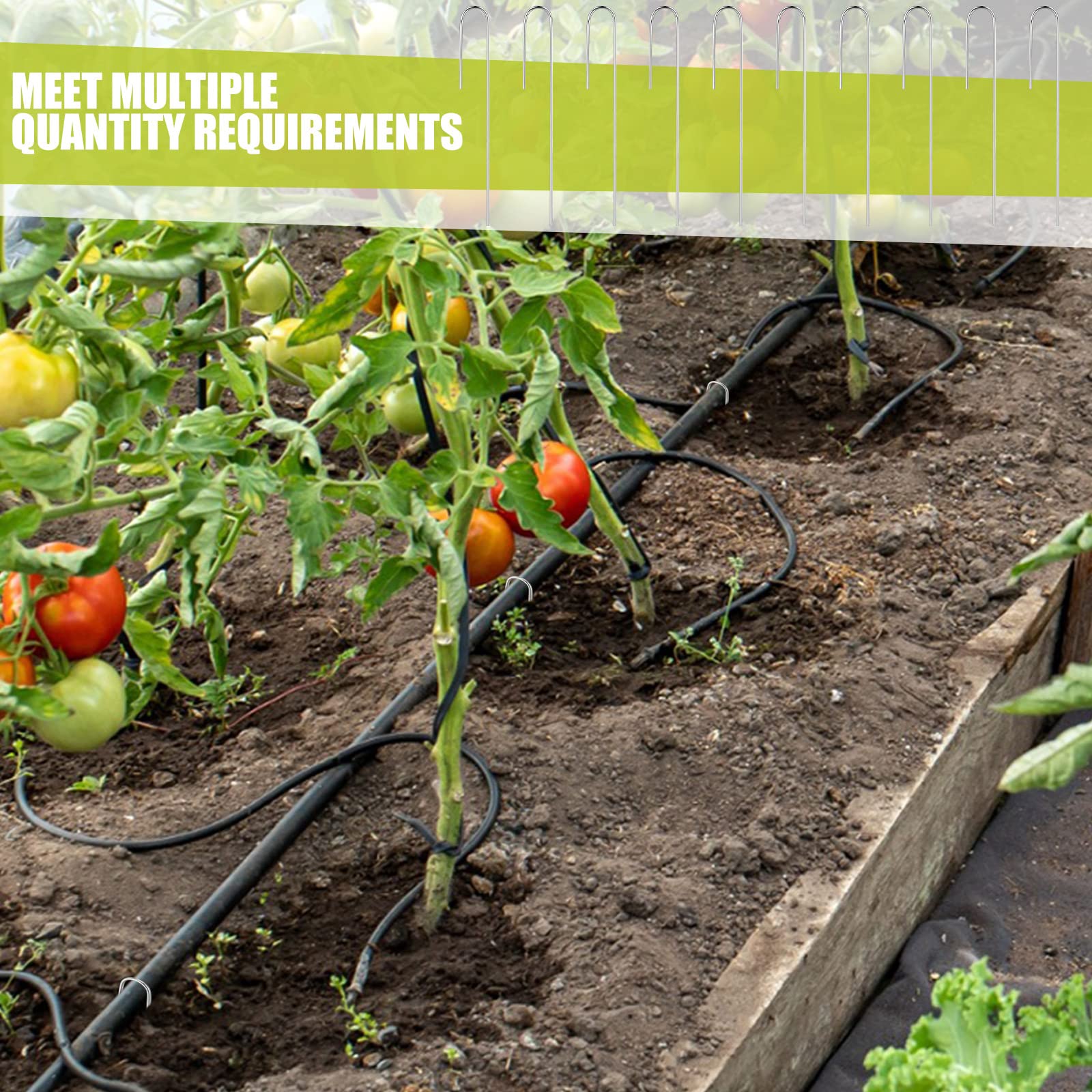 Snapklik.com : Pelopy 200 Pcs Irrigation Drip Tubing Landscape Staples ...