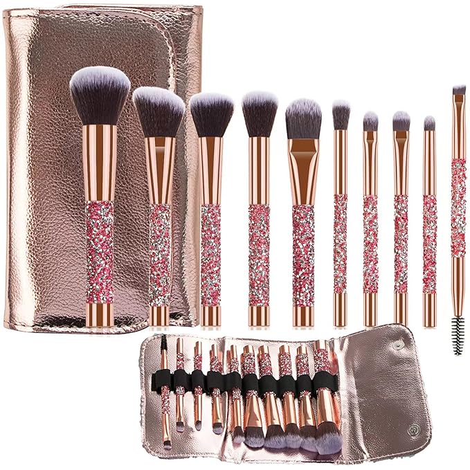 Amazon.com: Glitz and Glam 28 Piece Essentials Makeup Brushes, 1 Set ...