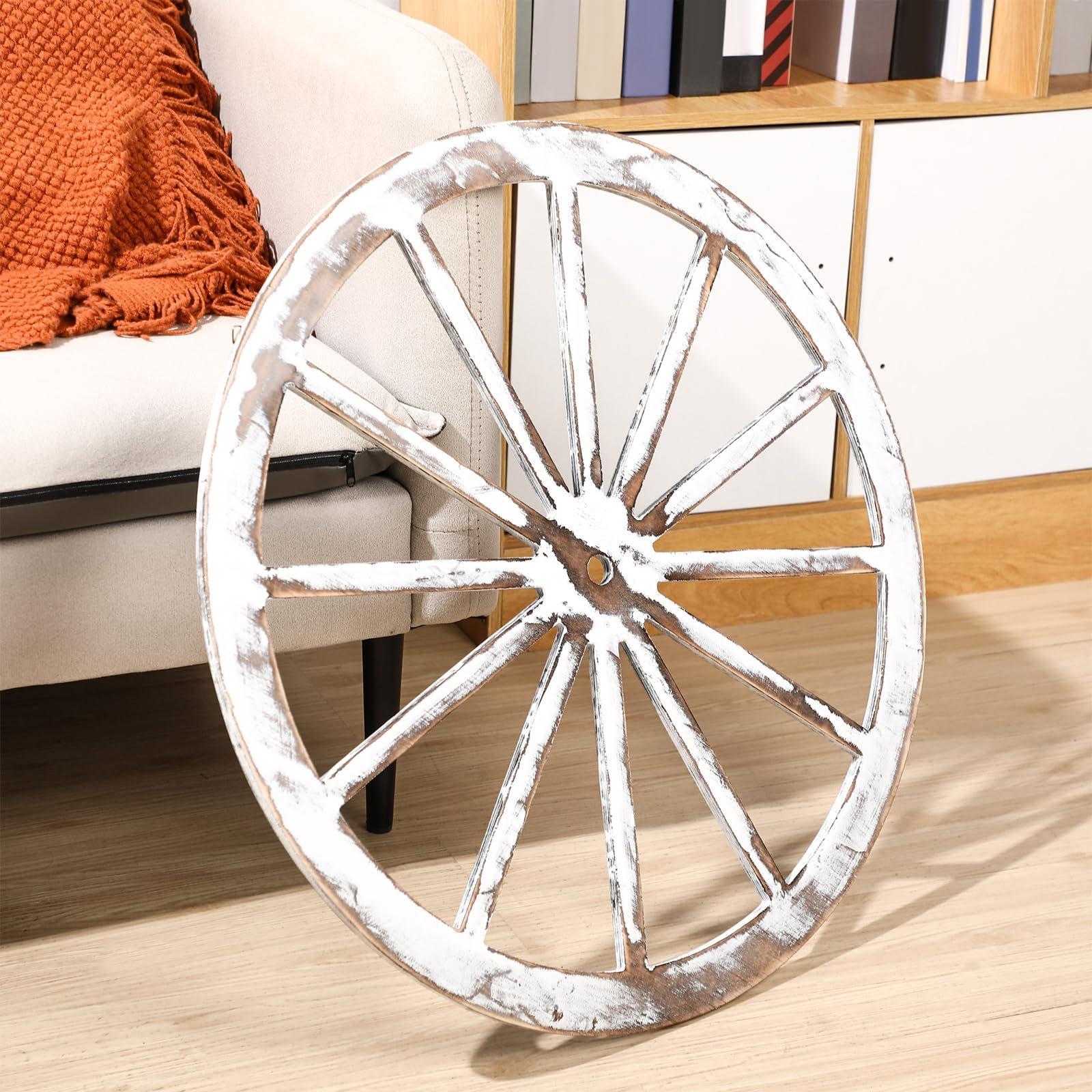 Snapklik.com : DaisyInner Wood Wagon Wheel Decorative Old Western Style ...