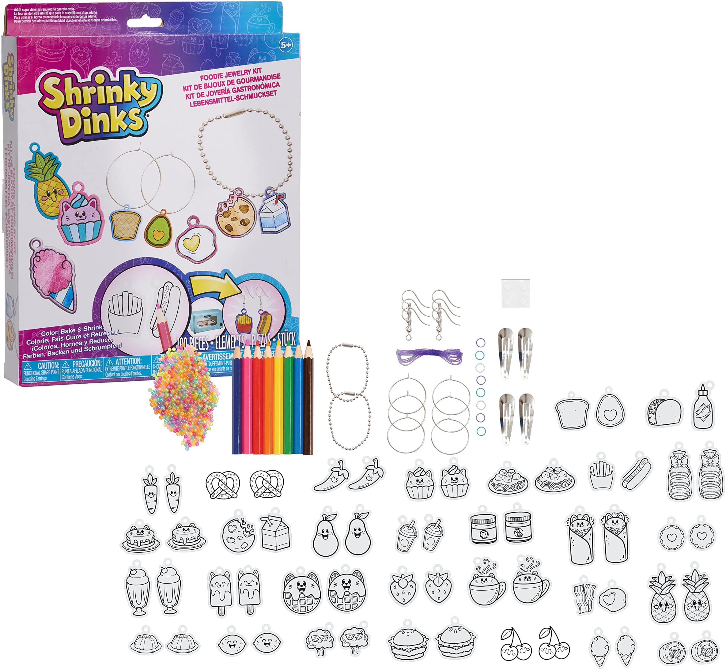 Amazon.com: Hysagtek 158 Pcs Shrinky Sheets Kits, Including 17 Pcs ...