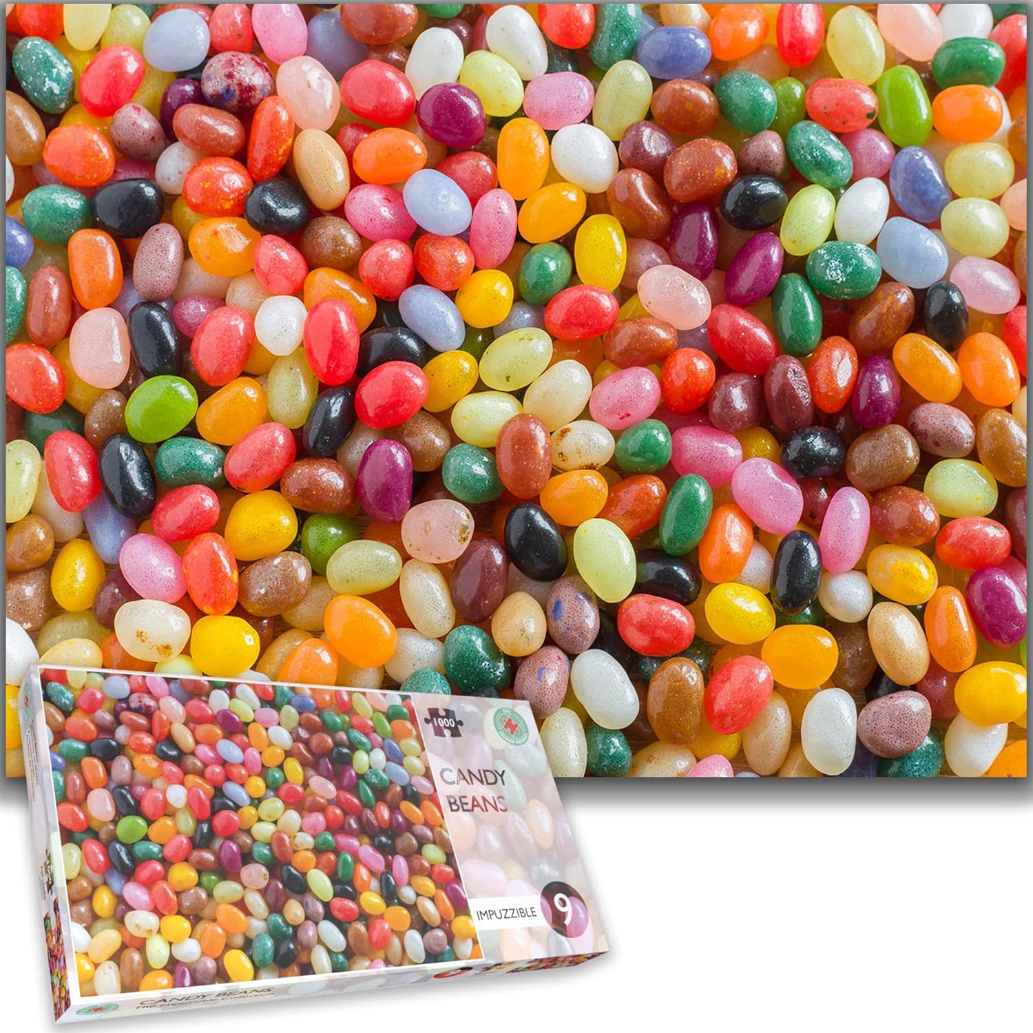 Amazon.com: All Jigsaw Puzzles 1000 Pieces Candy Beans - Impuzzibles ...