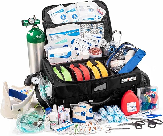 Amazon.com: Scherber Fully Stocked First Responder Ultimate Professional EMT/EMS Trauma Kit ...